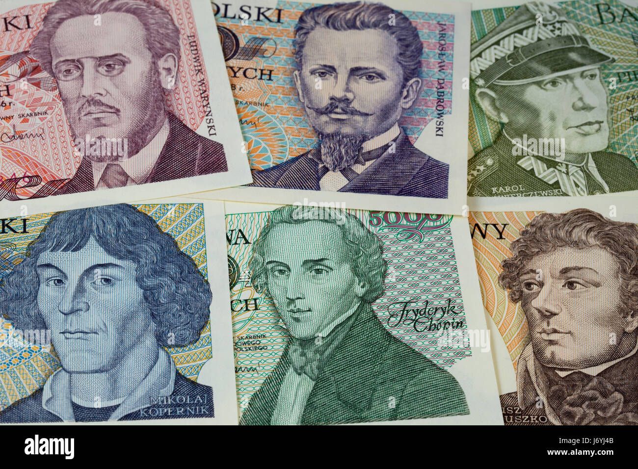 historical poland portraits historical currency portrait vintage leader ...