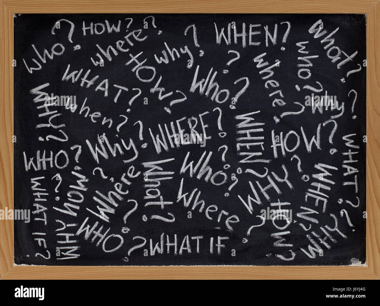 chaos blackboard brainstorming query asked ask question demand decision ...