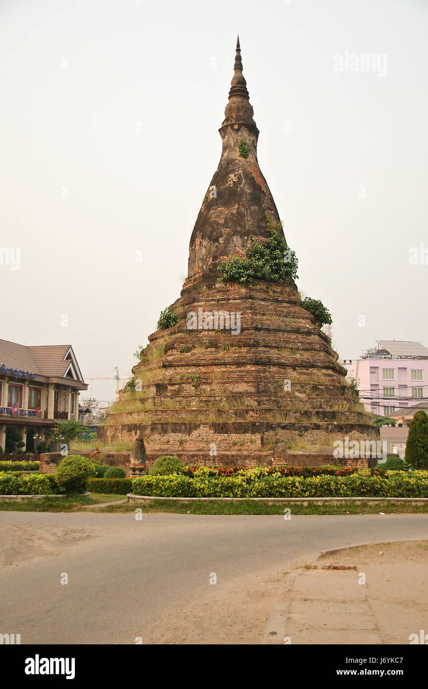 that dam,black stupa,vientiane Stock Photo - Alamy