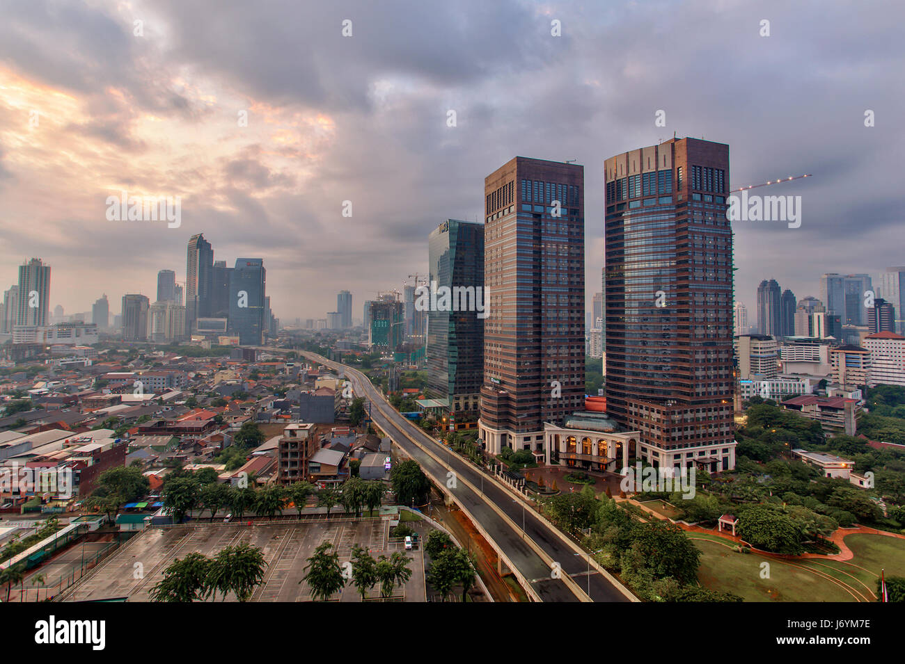 Jakarta city aerial hi-res stock photography and images - Alamy