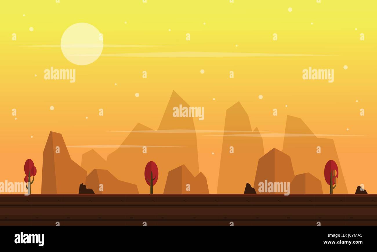 Collection stock game background cliff scenery Stock Vector Image & Art ...