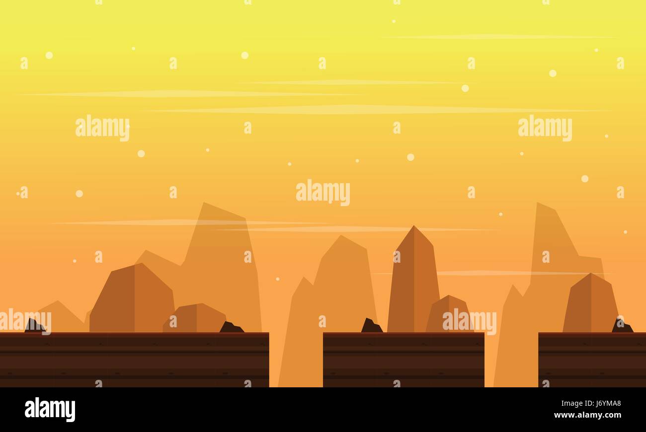 Landscape fields forest sunset Stock Vector Images - Alamy