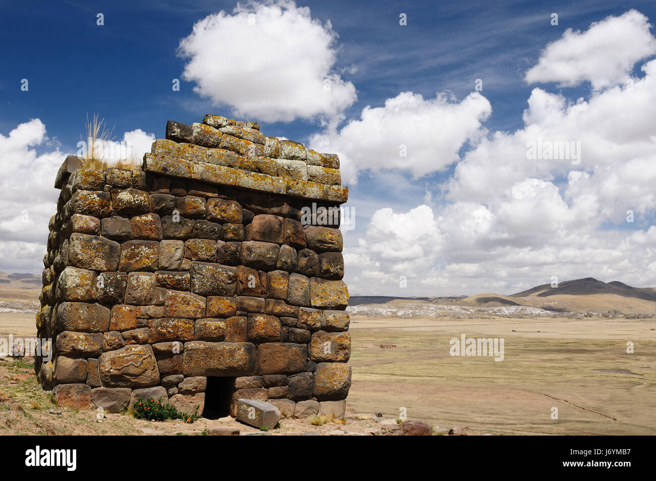 Peru – Inca prehistoric ruins in Cutimbo near Puno, Titicaca lake area ...