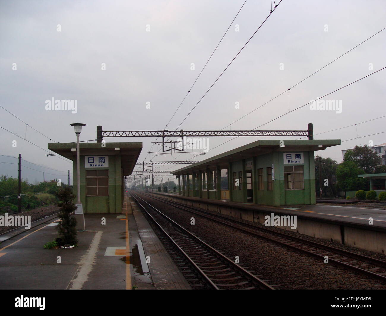 Japanese wooden railway station hi-res stock photography and images - Alamy