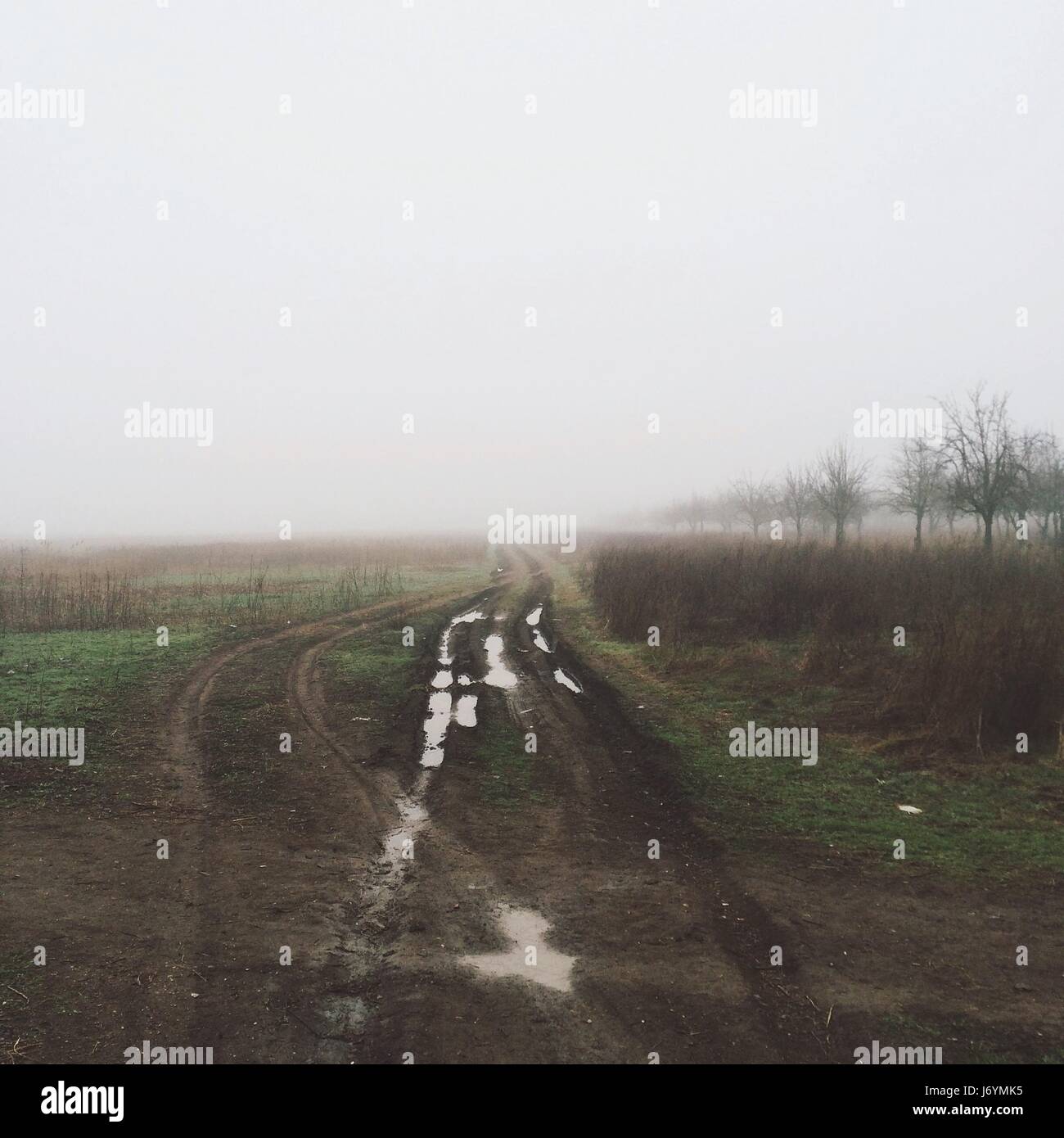 Muddy road hi-res stock photography and images - Alamy
