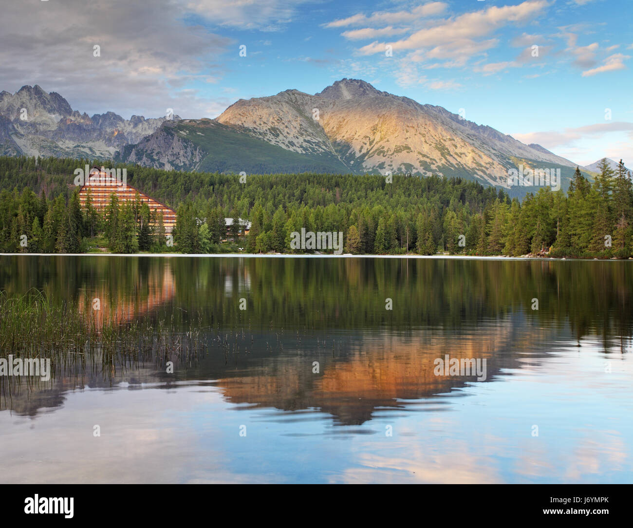 Mountain lake in National Park High Tatra Stock Photo - Alamy
