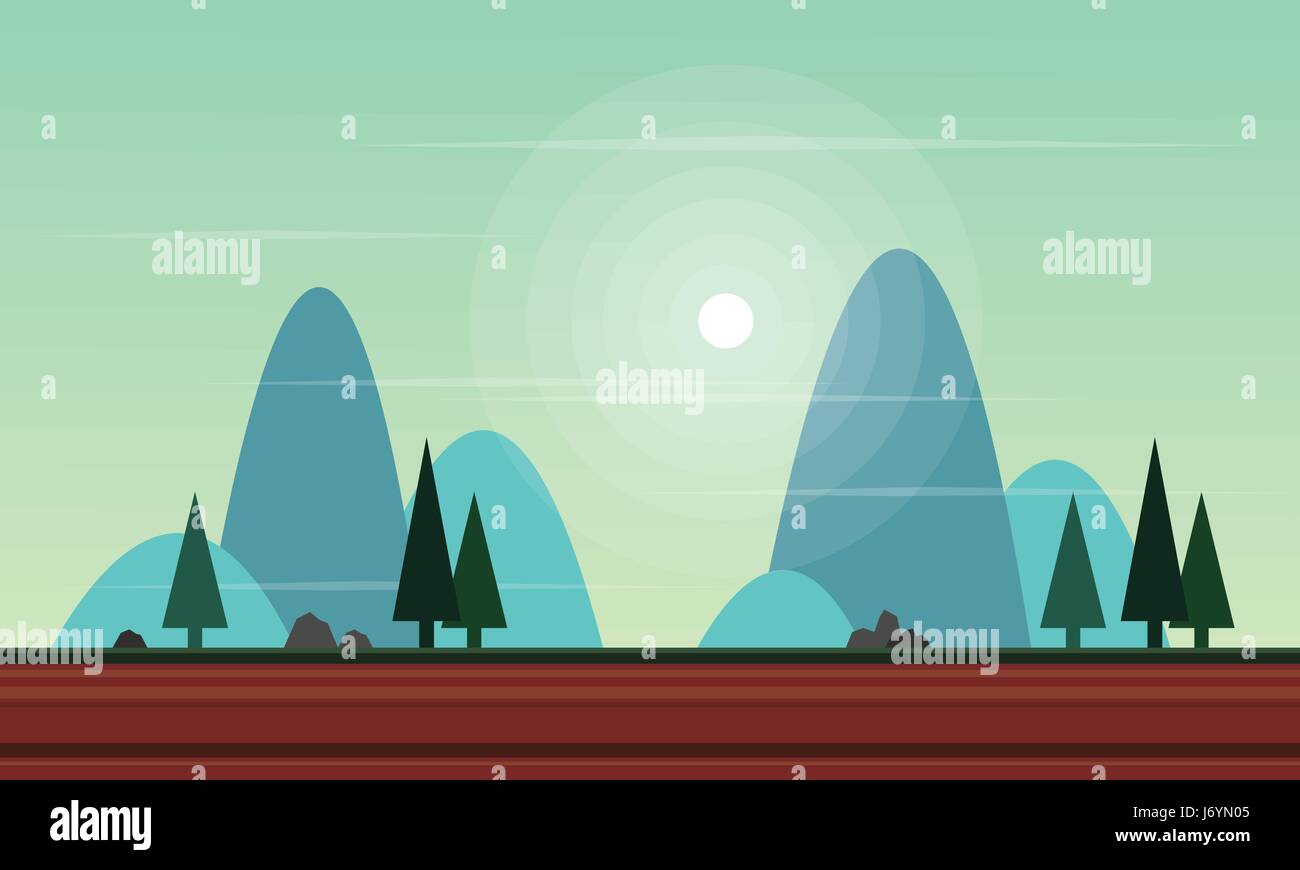 Beauty landscape for game background Stock Vector Image & Art - Alamy
