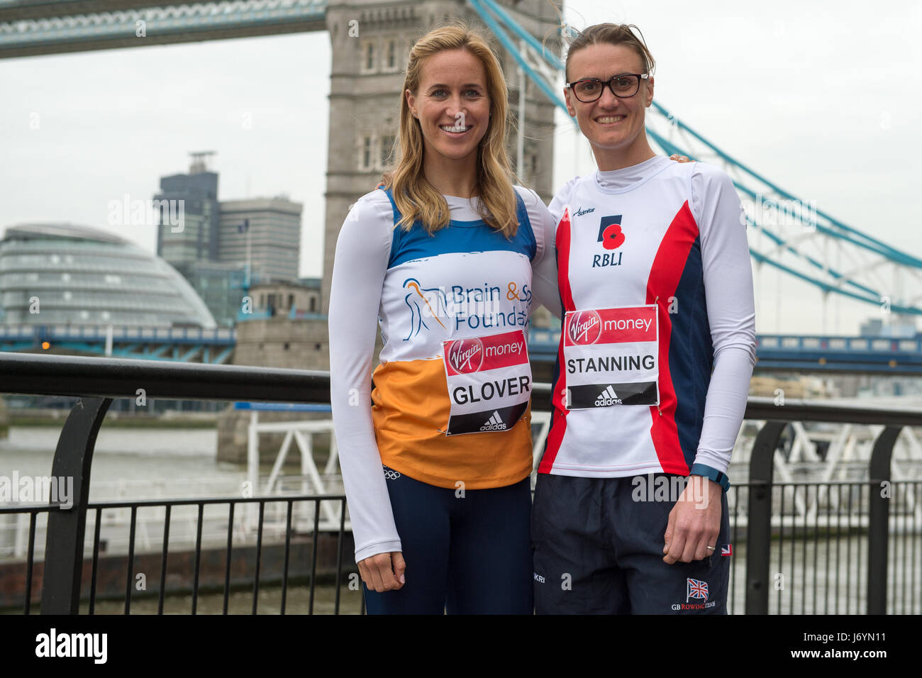 Photocall for runners of the 2017 London Marathon who have a special ...