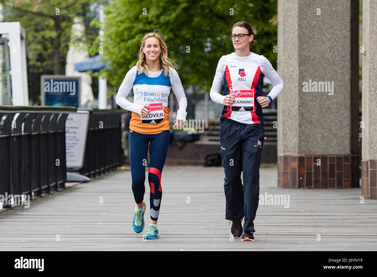 Photocall for runners of the 2017 London Marathon who have a special ...