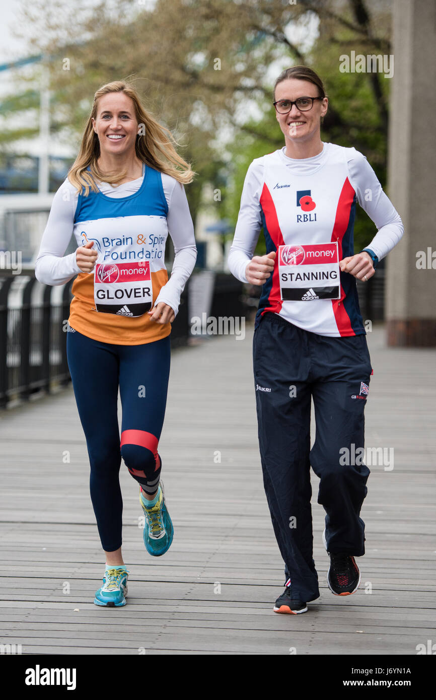 Photocall for runners of the 2017 London Marathon who have a special ...
