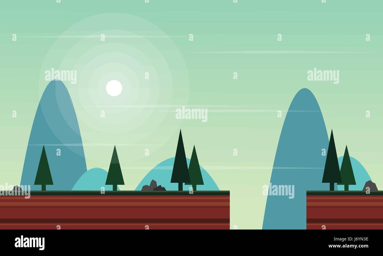 Style scenery for game background Stock Vector Image & Art - Alamy