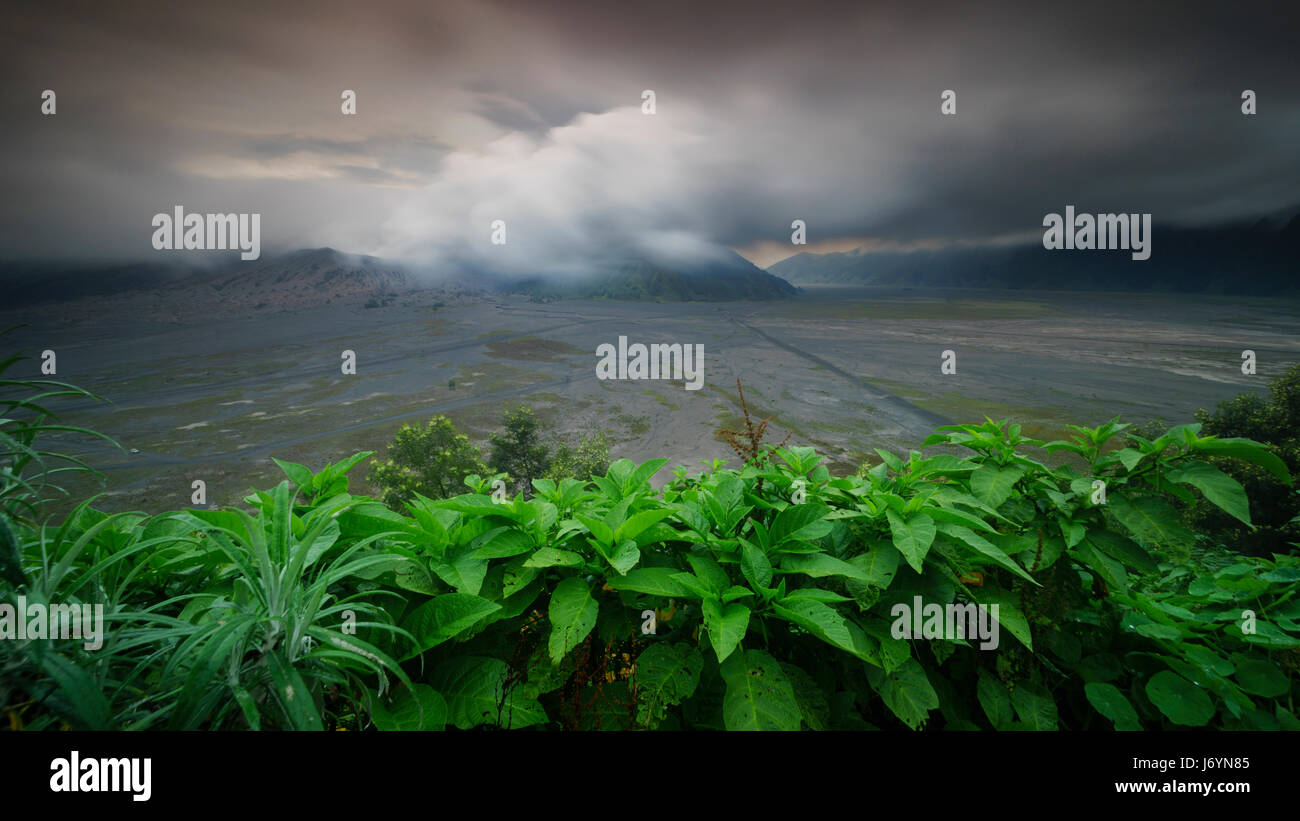 Mount Bromo at sunset, East Java, Indonesia Stock Photo - Alamy