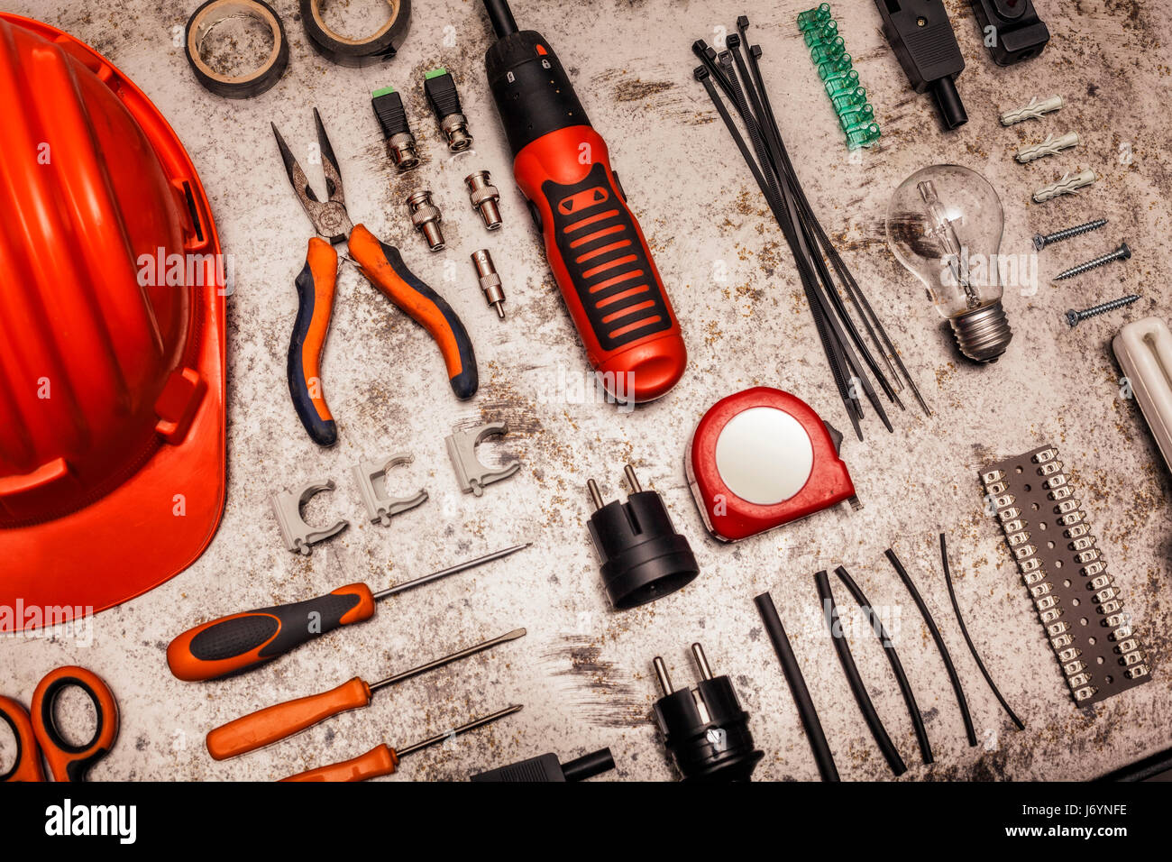 Electrician tools hi-res stock photography and images - Alamy