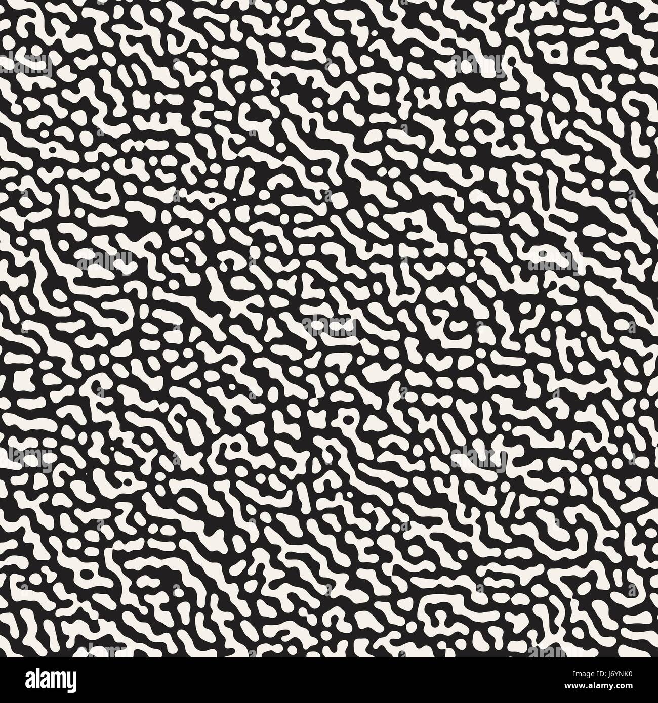 Vector Seamless Grunge Pattern. Black and White Organic Shapes. Messy ...