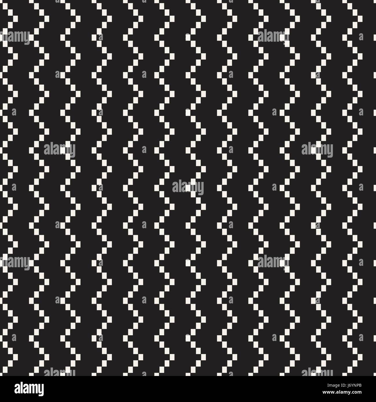 Repeatable geometric grid texture. Vector seamless mesh pattern. Monochrome zigzag edgy lines ...