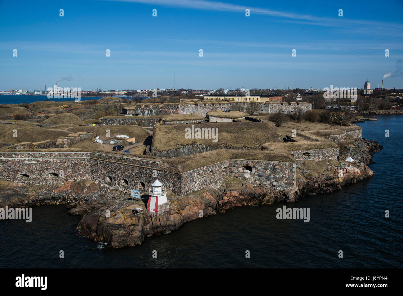 Entrance to the Helsinki harbor with the Sveaborg fort Stock Photo - Alamy