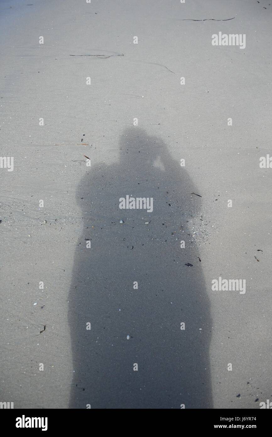 Beach Shadow Selfie Stock Photo - Alamy