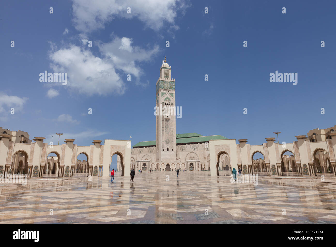 The Hassan II Mosque in Casablanca is the largest mosque in Morocco ...