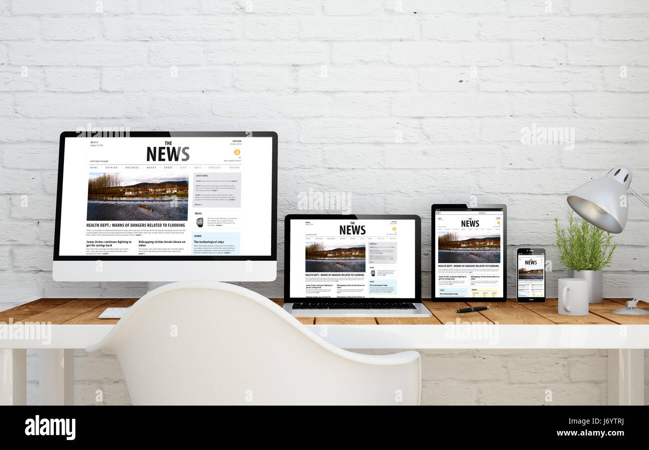 News room screens hi-res stock photography and images - Alamy