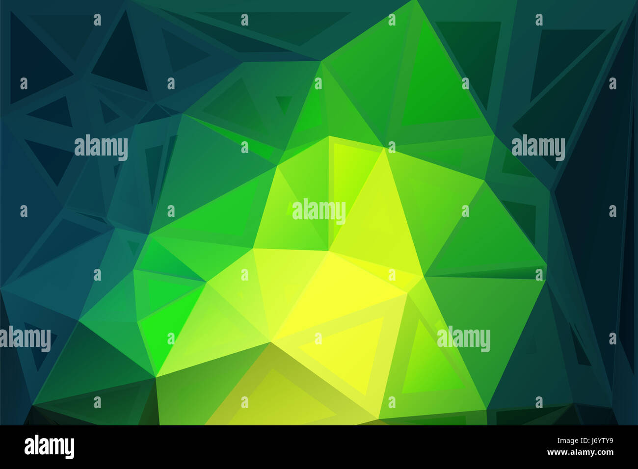 Bright yellow green abstract random sizes low poly geometric background ...