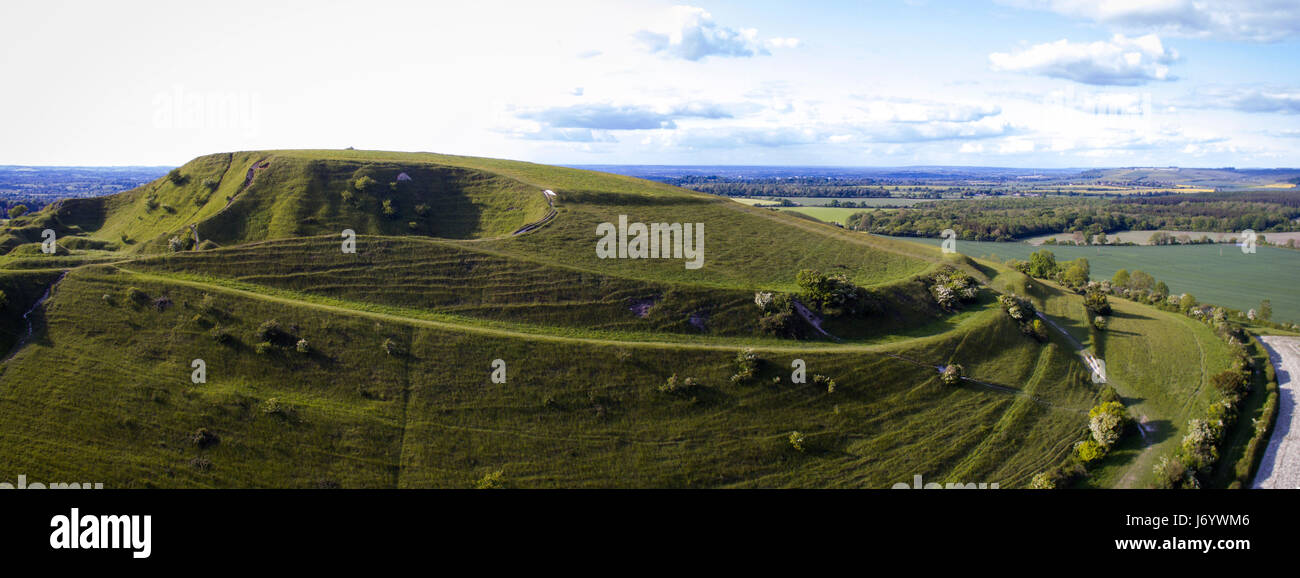 Cley Hill Iron Age hill fort near Warminster, Wiltshire, UK Stock Photo ...
