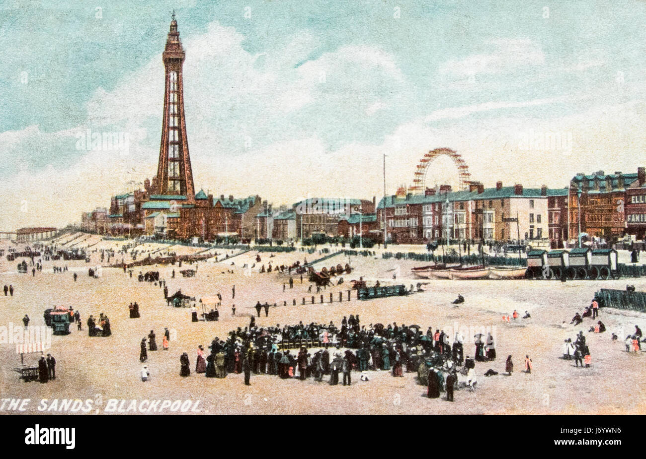 Blackpool postcard victorian hi-res stock photography and images - Alamy