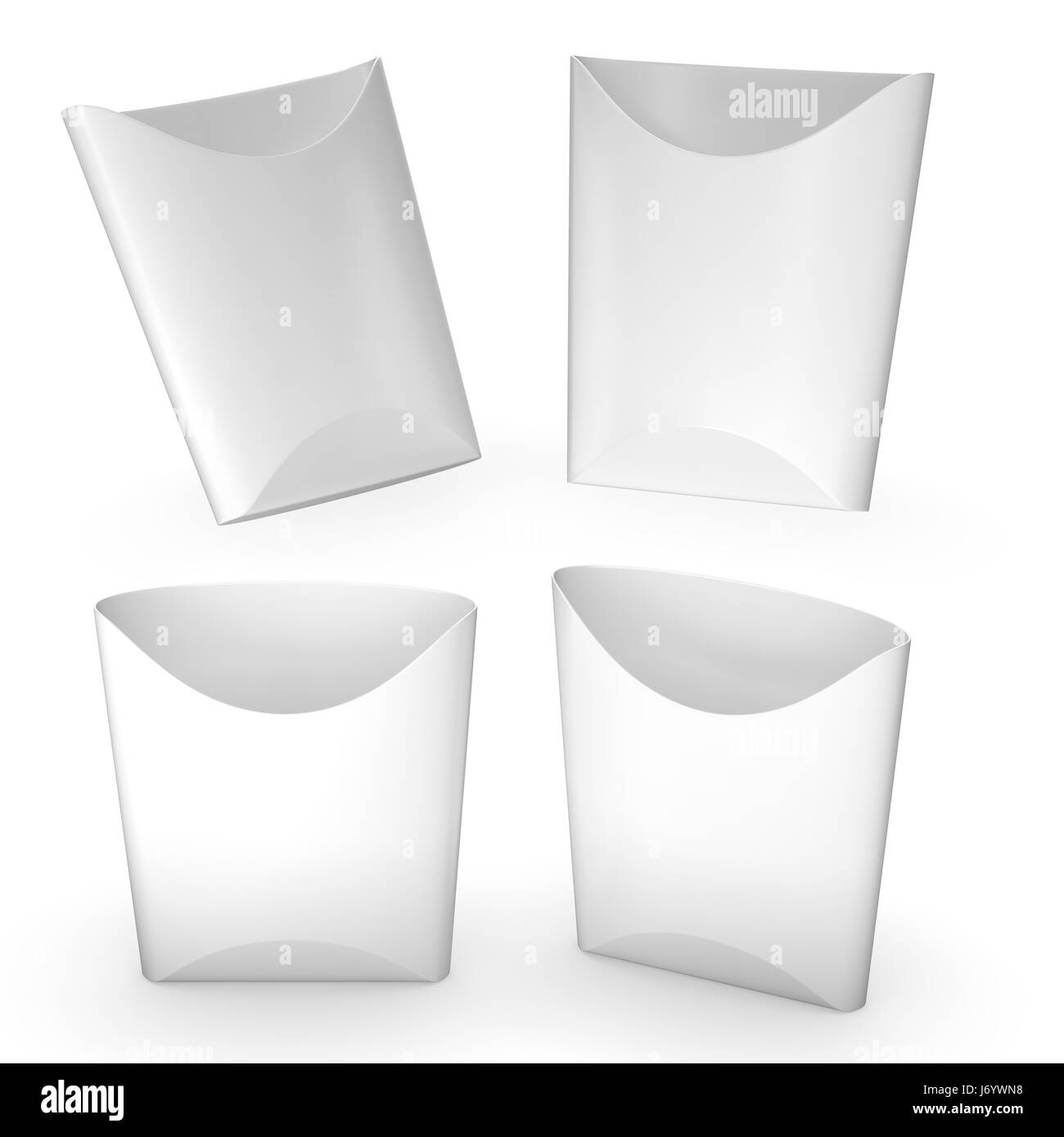 Blank package container french fries Cut Out Stock Images & Pictures ...