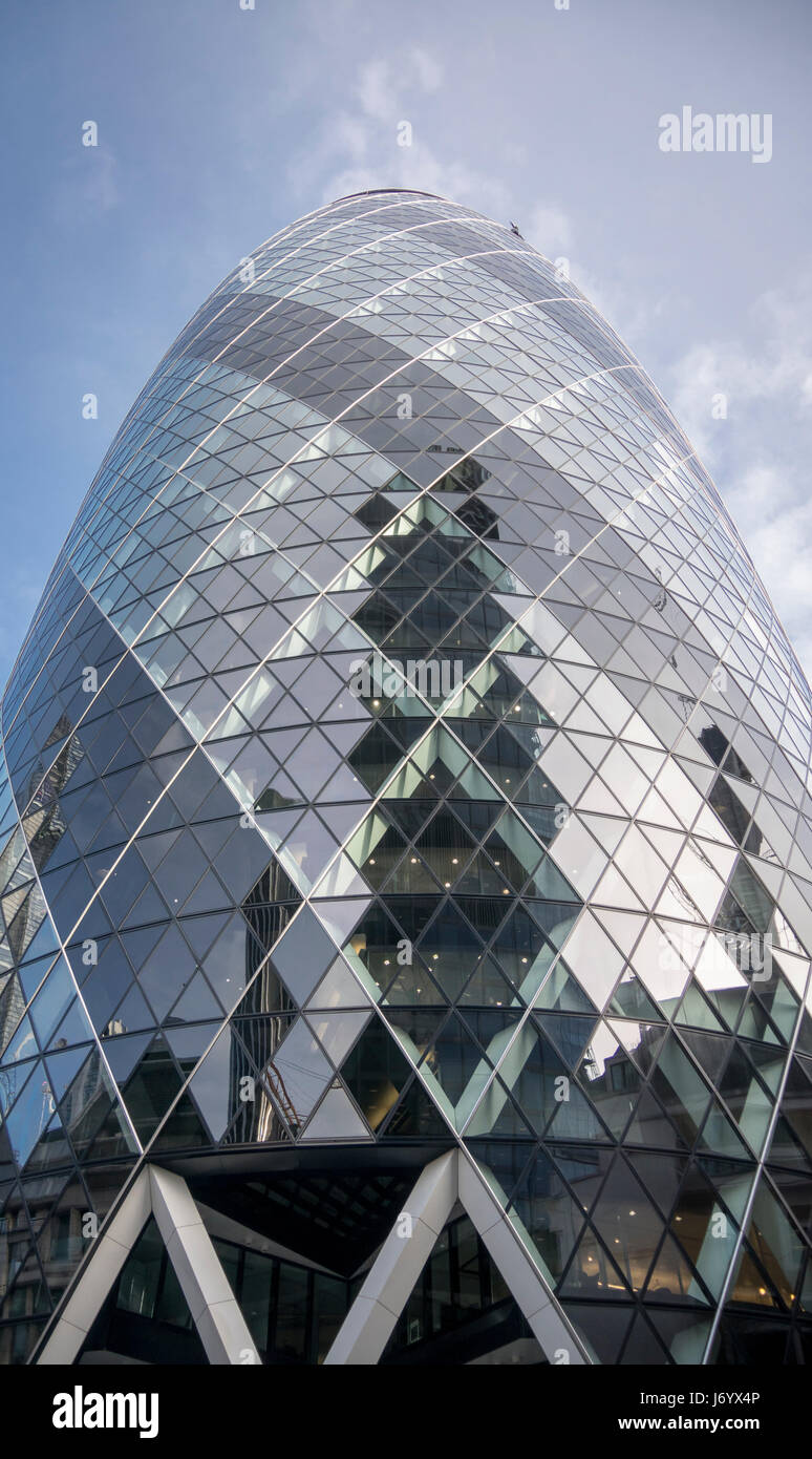 View of the gherkin building hi-res stock photography and images - Alamy