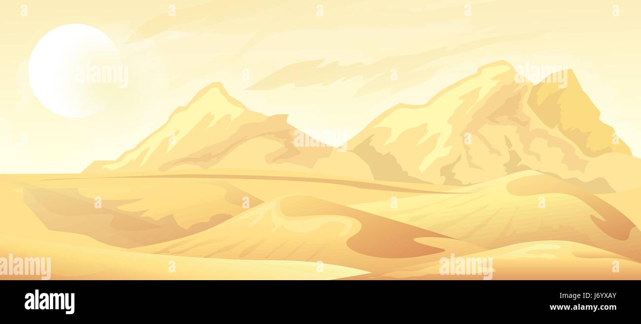 Desert landscape background Stock Vector Image & Art - Alamy