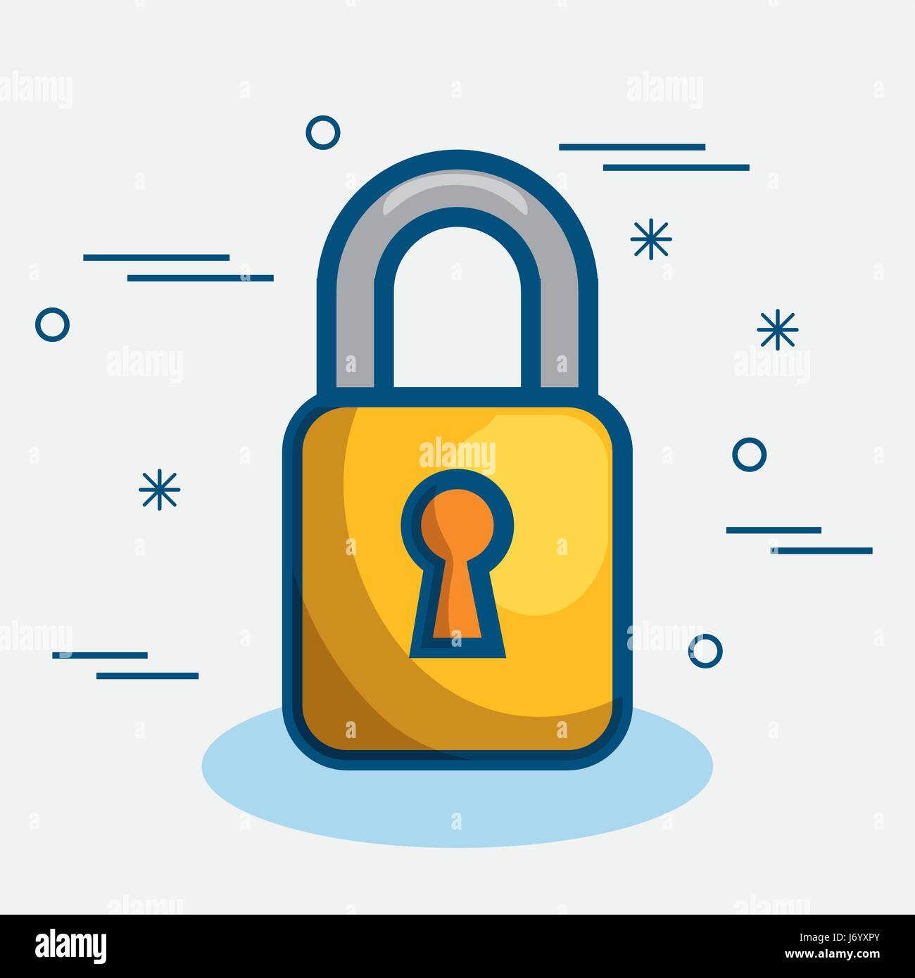 Open yellow locker Stock Vector Images - Alamy
