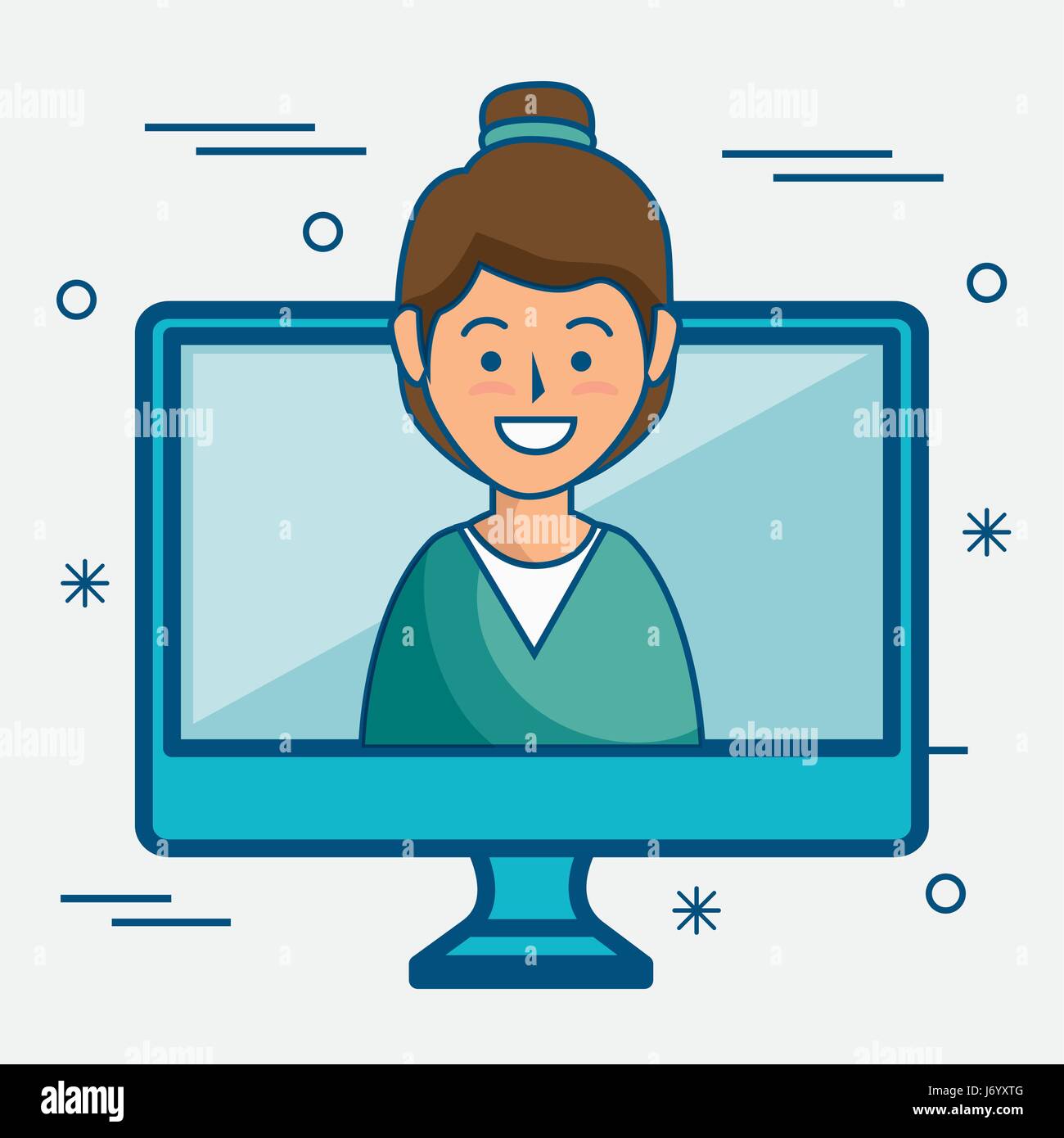 Social media related icons Stock Vector Image & Art - Alamy