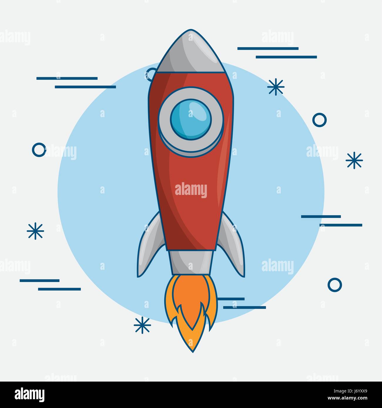 Skyrocket rocket Stock Vector Images - Alamy