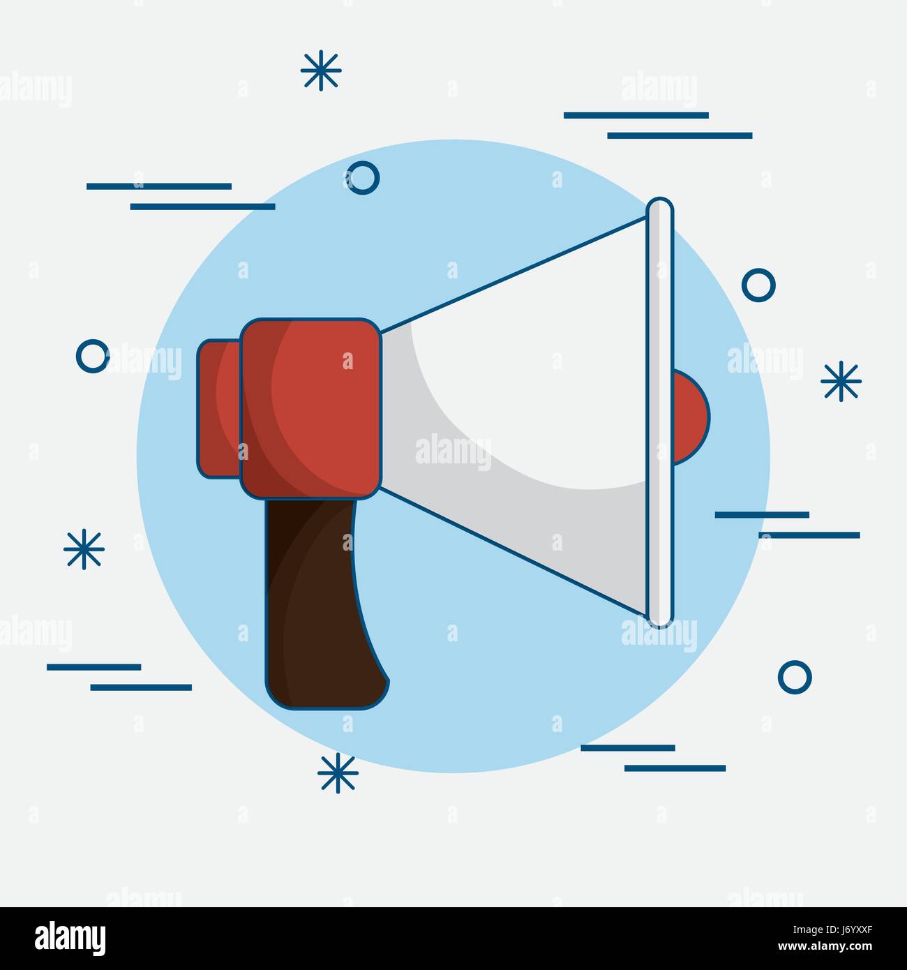 Amplifier bullhorn Stock Vector Images - Alamy
