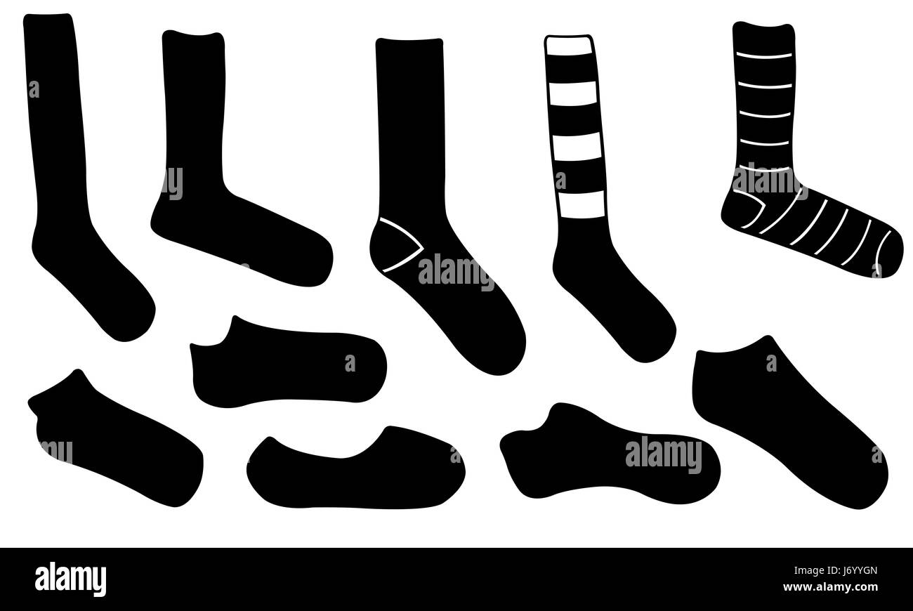 Long black socks Black and White Stock Photos & Images - Alamy
