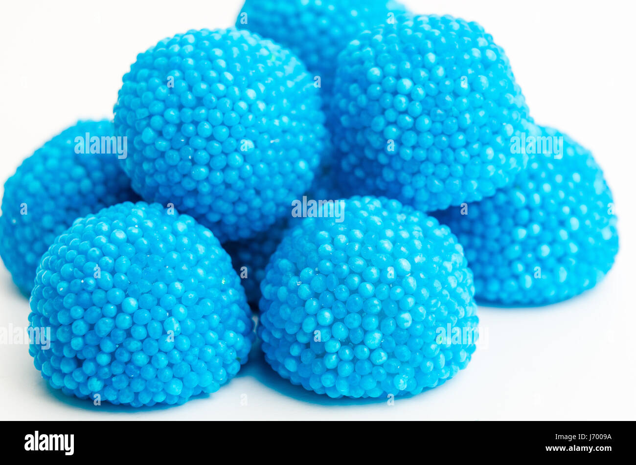 Gummy blue Raspberries. Delicious treats Stock Photo - Alamy