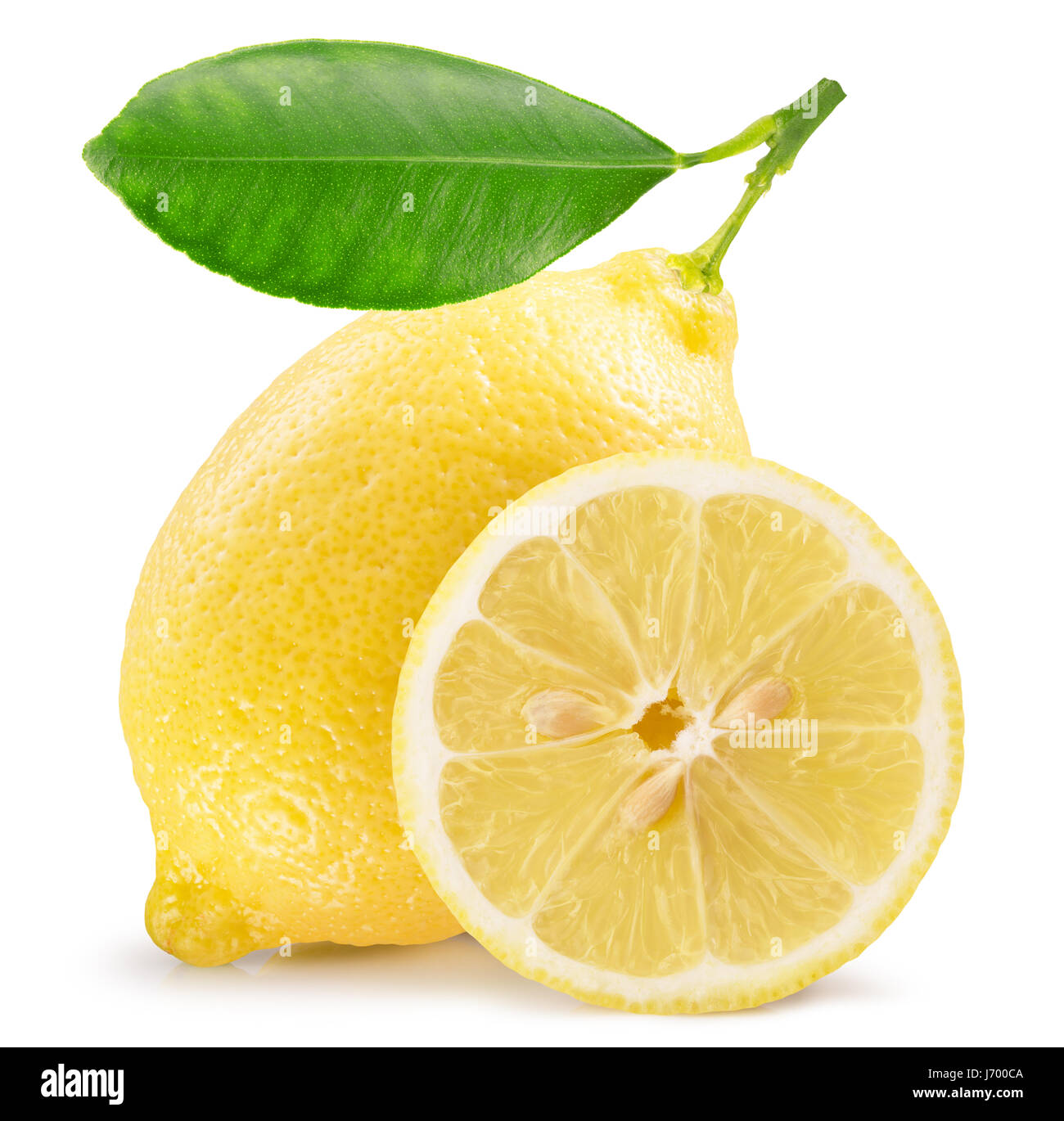 Top view cut lemons Cut Out Stock Images & Pictures - Alamy
