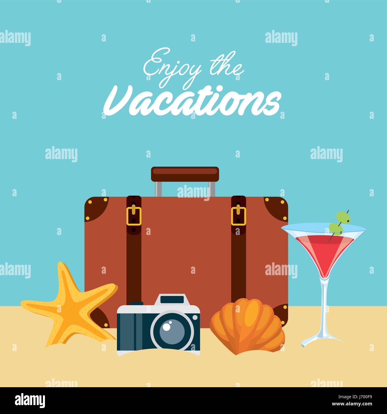 enjoy vacations travel isolated icon Stock Vector Image & Art - Alamy