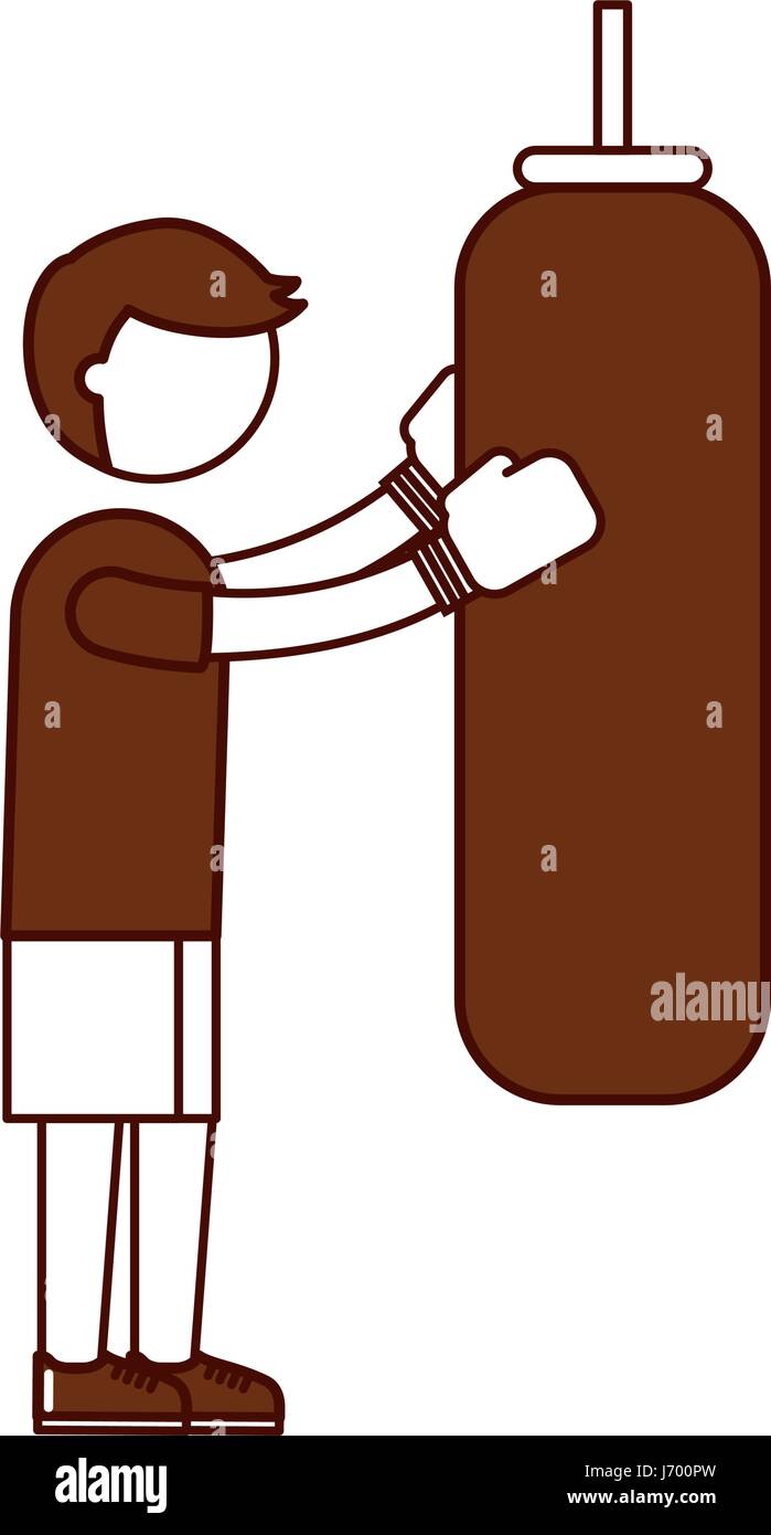 ethlete practicing boxing avatar Stock Vector Image & Art - Alamy