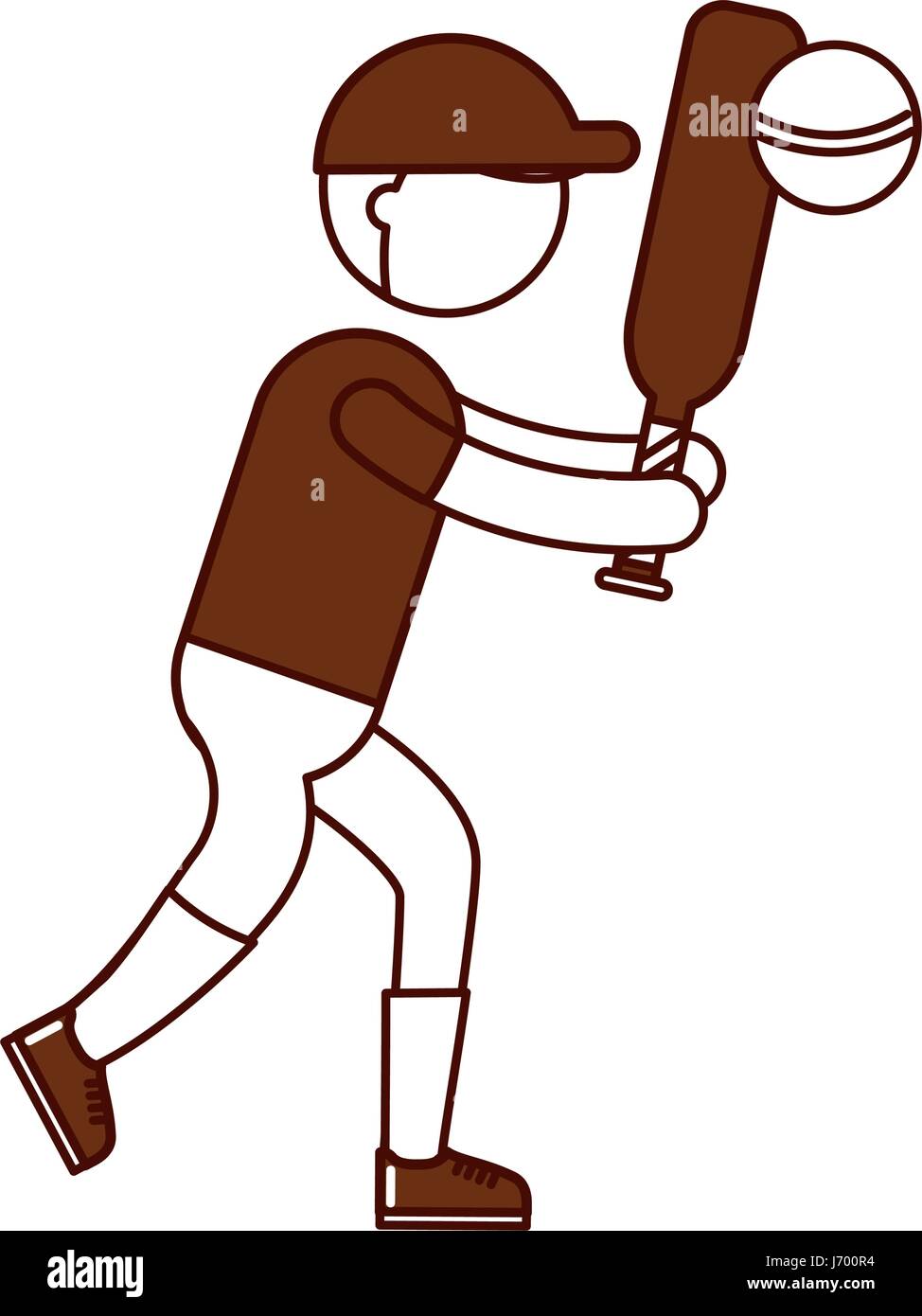 ethlete practicing cricket avatar Stock Vector Image & Art - Alamy