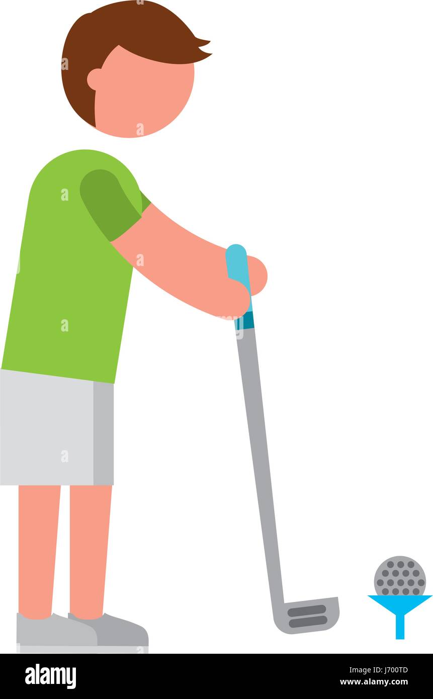 ethlete practicing golf avatar Stock Vector Image & Art - Alamy