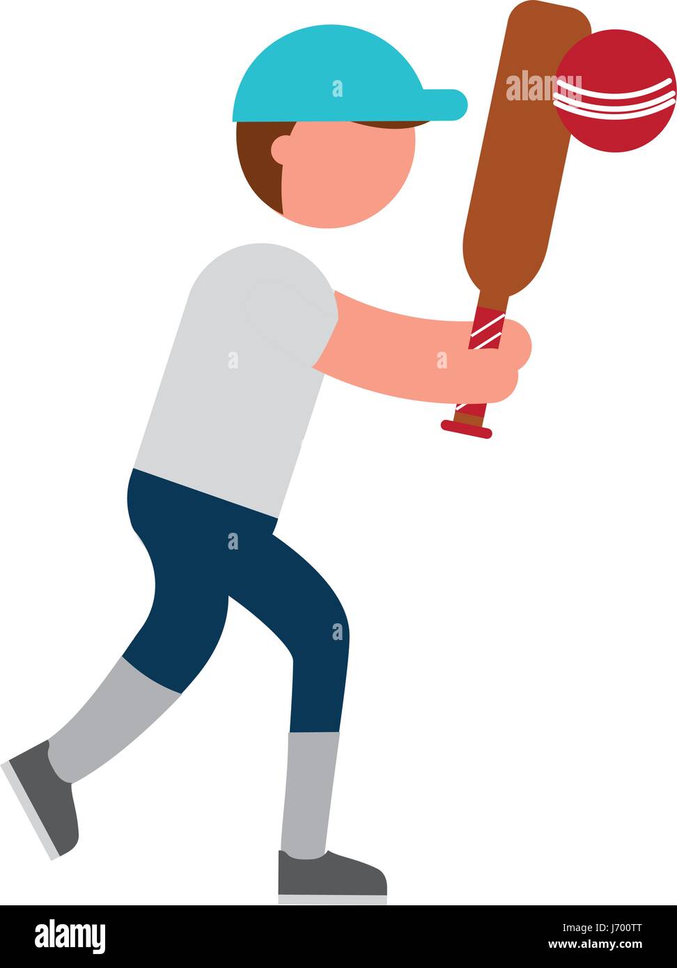 Cricket profile Stock Vector Images - Alamy