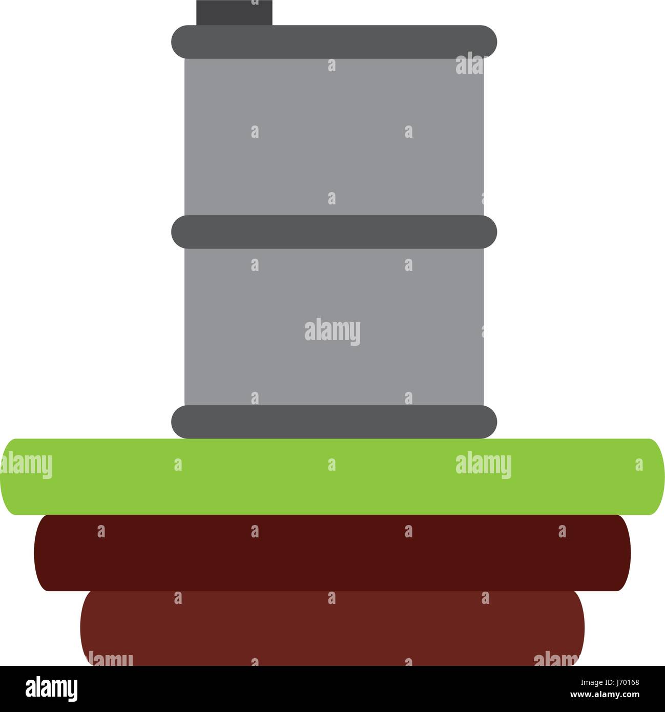 Single steel storage tank Stock Vector Images - Alamy