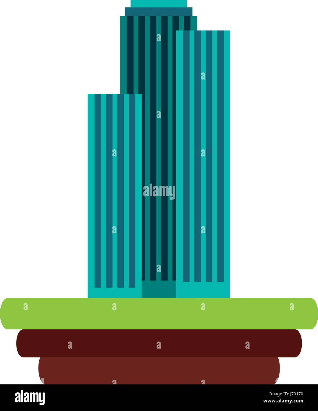 buildings over ground icon Stock Vector Image & Art - Alamy