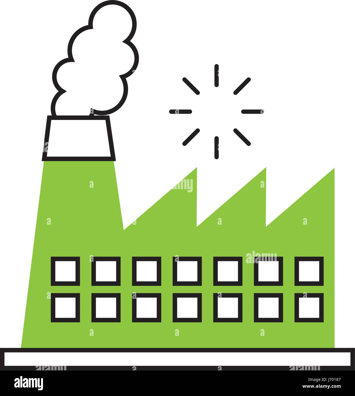 factory industry chimney icon Stock Vector Image & Art - Alamy