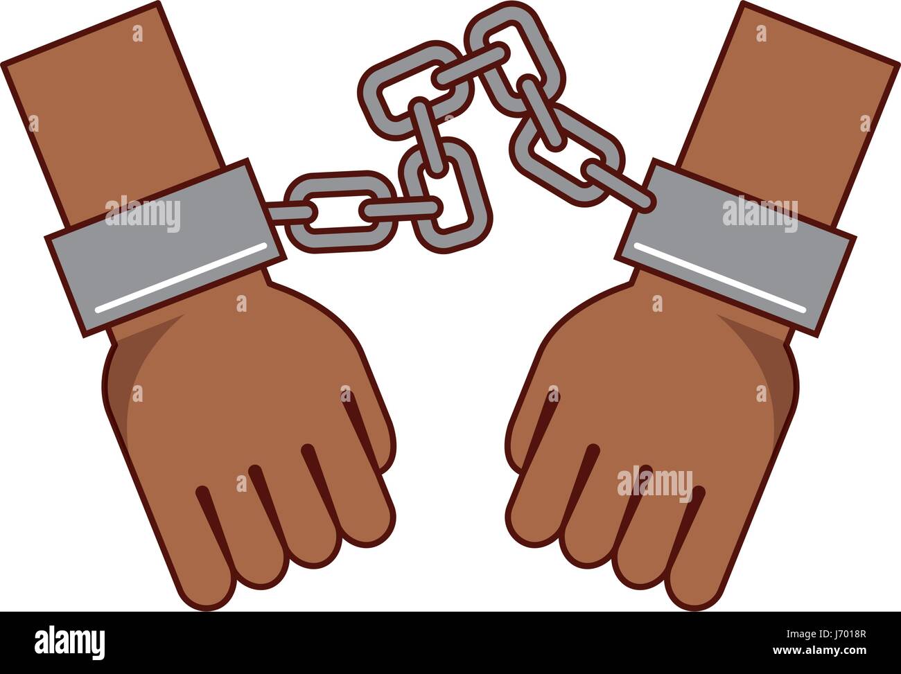 hand human with chains Stock Vector Image & Art - Alamy