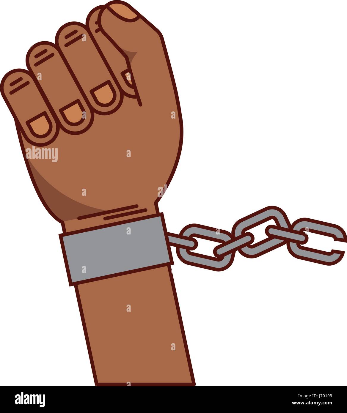 hand human with chains Stock Vector Image & Art - Alamy