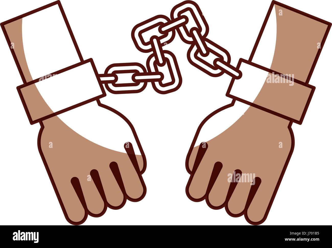 Slave chains iron Cut Out Stock Images & Pictures - Alamy