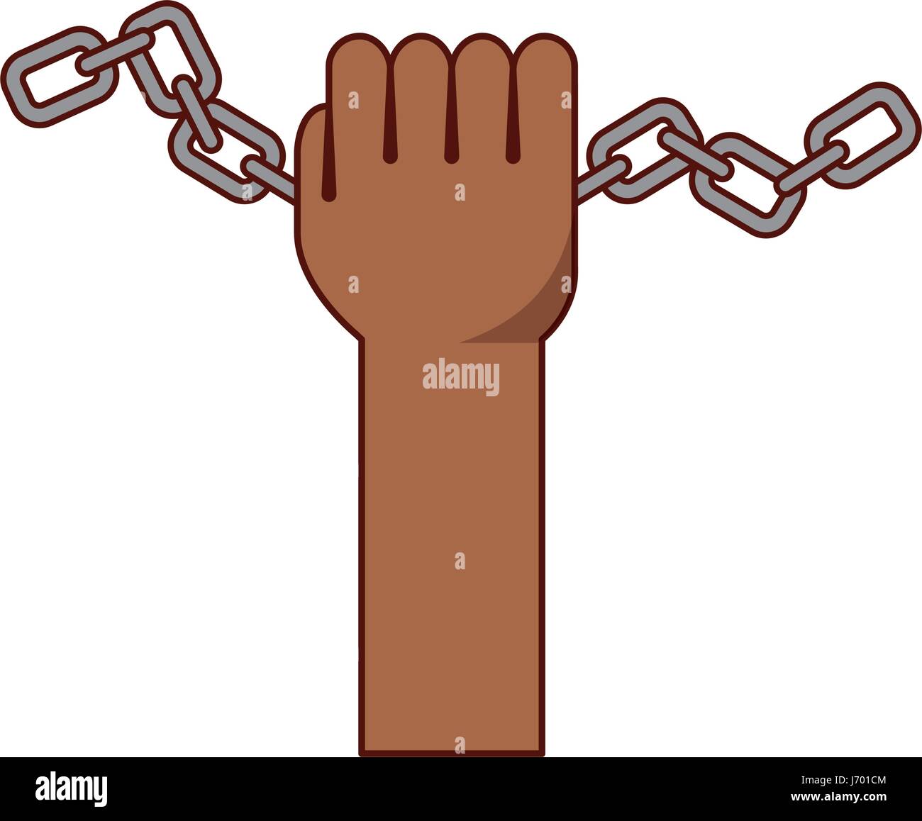hand human with chains Stock Vector Image & Art - Alamy