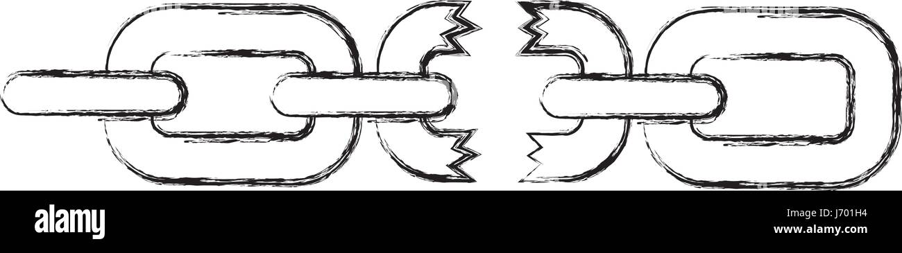 Broken chain isolated icon Stock Vector Image & Art - Alamy