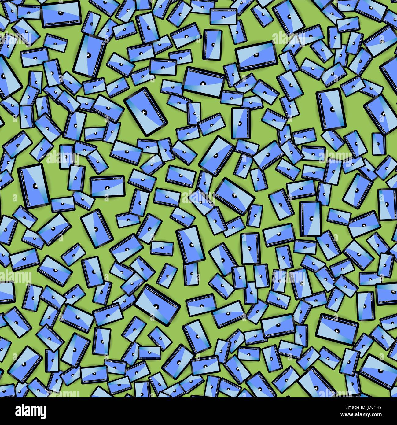 Video Player Seamless Pattern Stock Vector Image & Art - Alamy